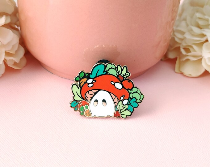 Mushroom and Veggies Enamel Pin | Limited Edition - Etsy
