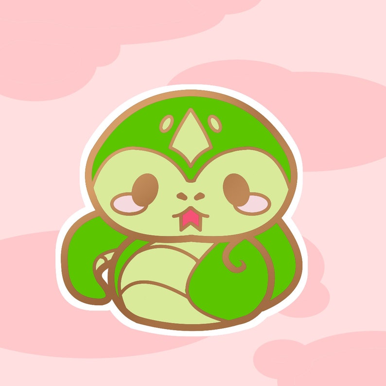 Chubby Zodiac Snake Enamel Pin - Etsy