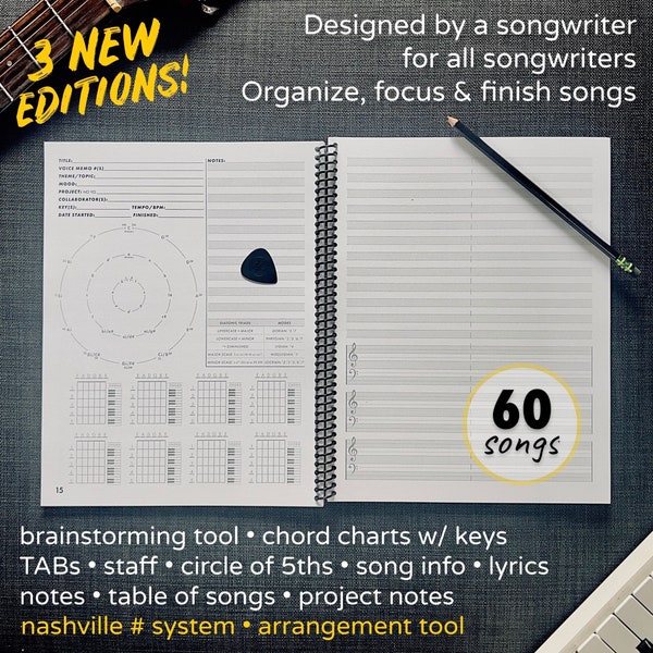 Music Journal - Etsy