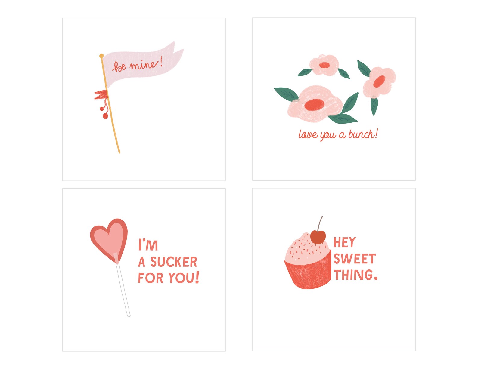 Valentine's Day Printable Cards - Etsy