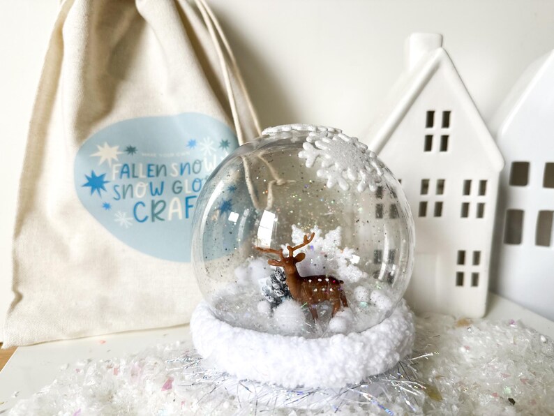 Fallen Snow Globe DIY Craft Kit | Holiday Craft Kit | Kids Craft Kit ...