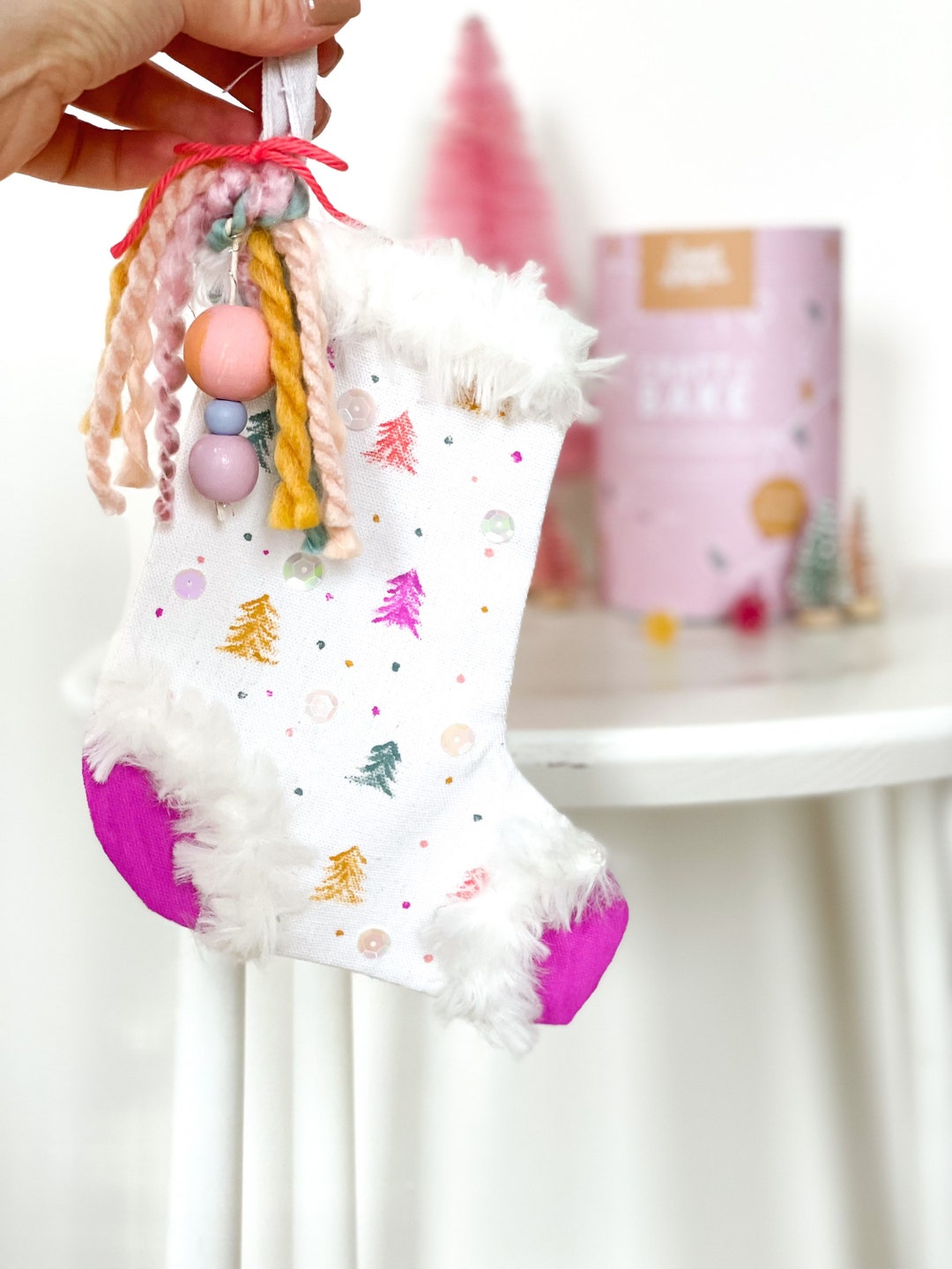 Christmas Stocking Craft Kit | Painted Stocking Craft Kit | Kids Craft ...