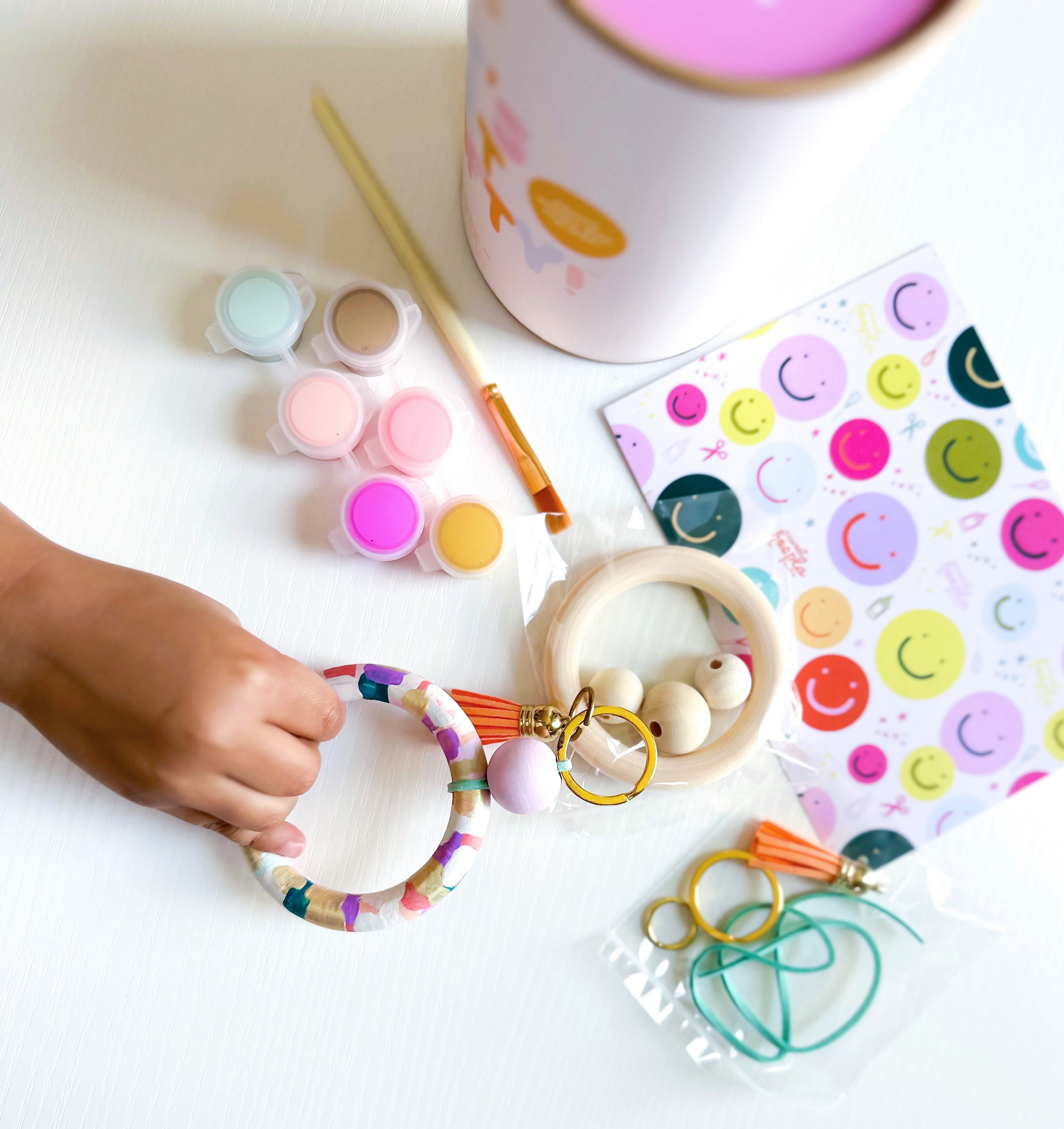 Painted Backpack Charm DIY Craft Kit | Kids Craft | DIY Painting - Etsy