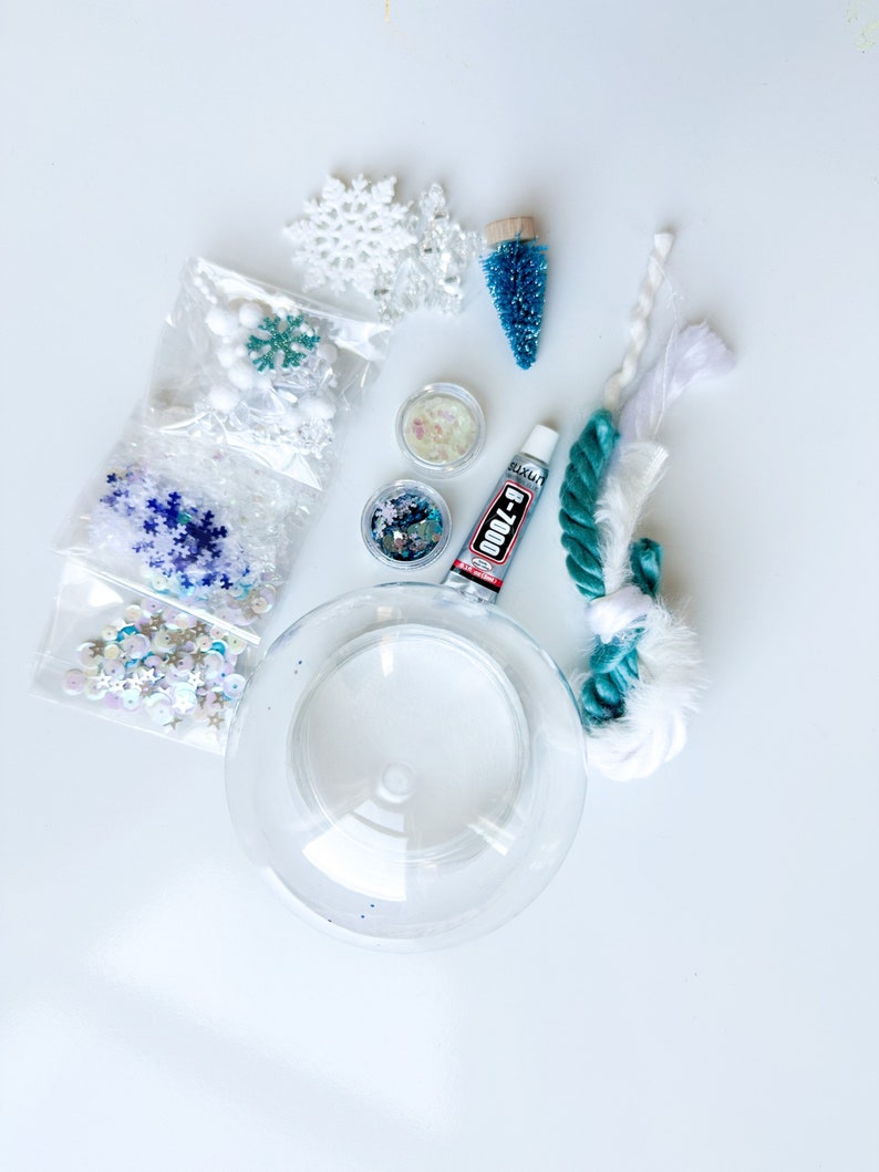 Winter Wonderland Snow Globe DIY Craft Kit Holiday Craft Kit Kids Craft ...