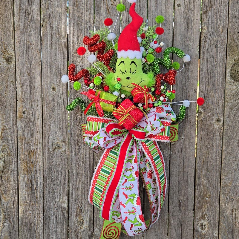 Grinch Tree Toppers - Etsy