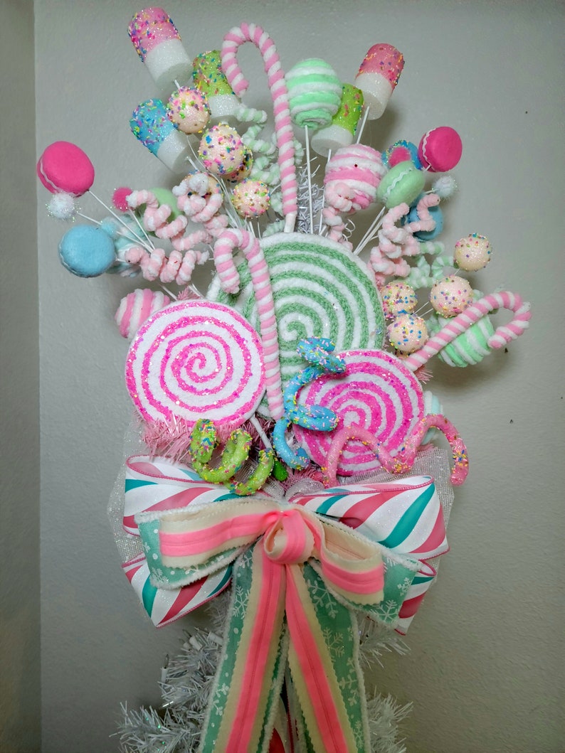 Candyland Tree Topper, Candyland Tree Decor, Candyland Christmas Tree ...