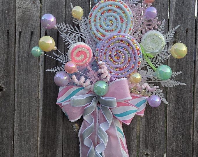 Christmas Tree Topper, Candyland Tree Topper, Candy Christmas Topper ...