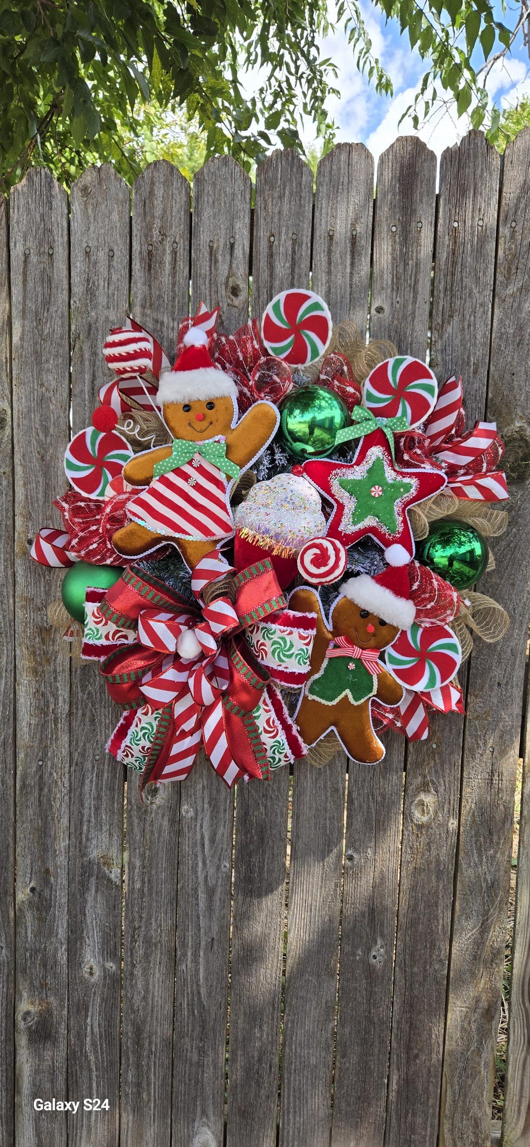 Gingerbread Wreath, Christmas Decor, Christmas Gingerbread Door Decor ...
