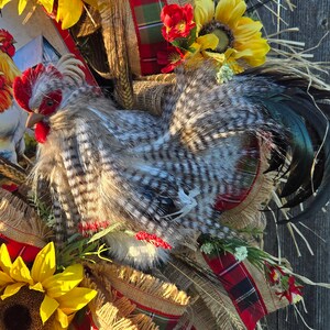 Rooster Wreath, Farmhouse Wreath, Farmhouse Home Decor, Country Wreath ...