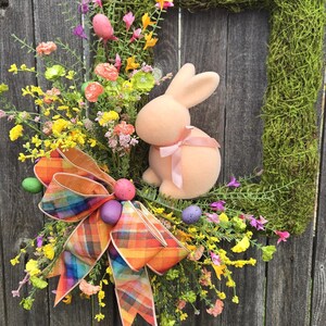 Spring Wreath, Easter Wreath, Square Moss Wreath for Spring, Spring ...