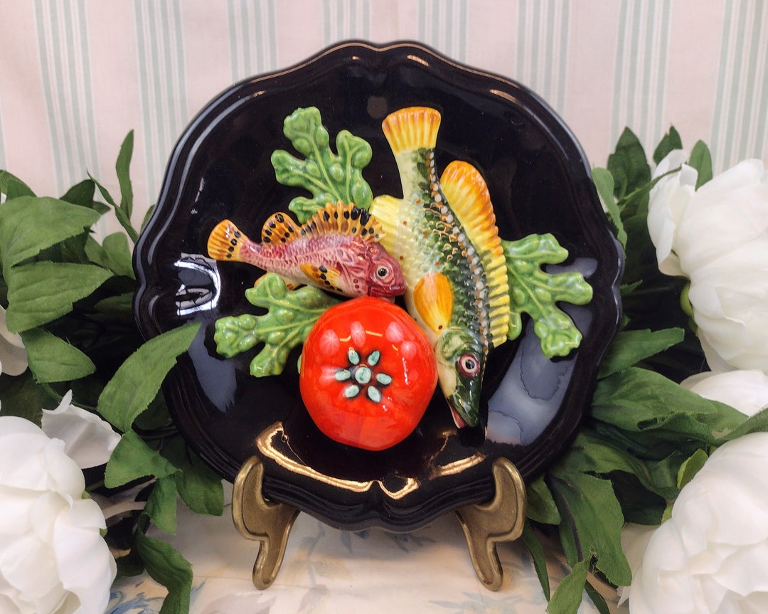 Slush Plate Salad Tomato Fish - Etsy