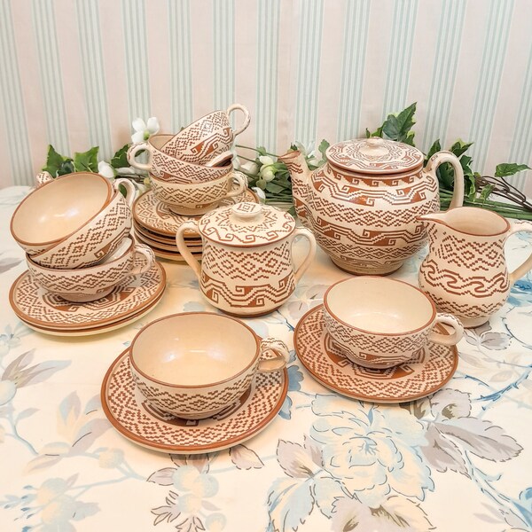 Mexican Tea Set - Etsy