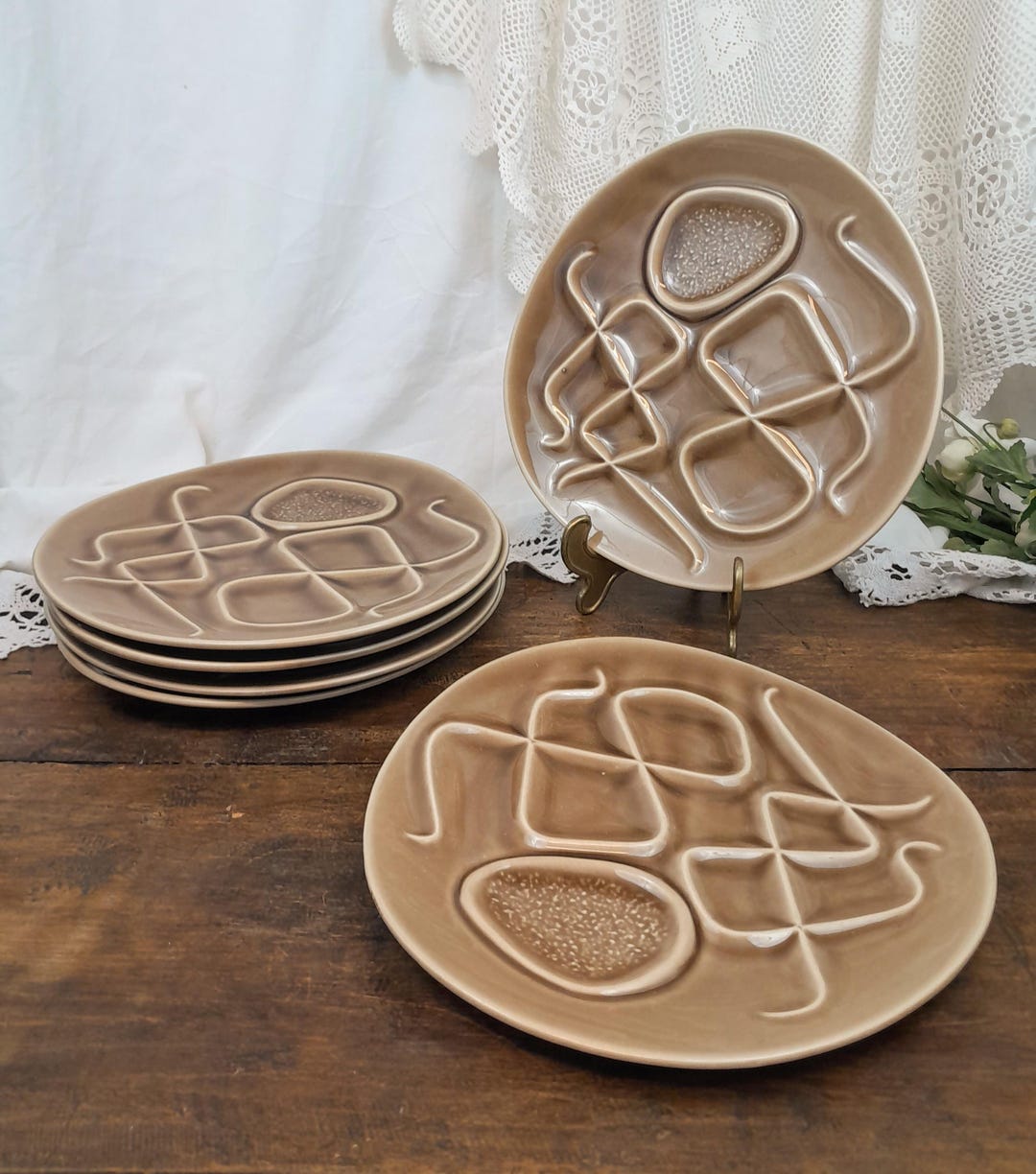 6 MBFA Pornic Shellfish Plates - Etsy