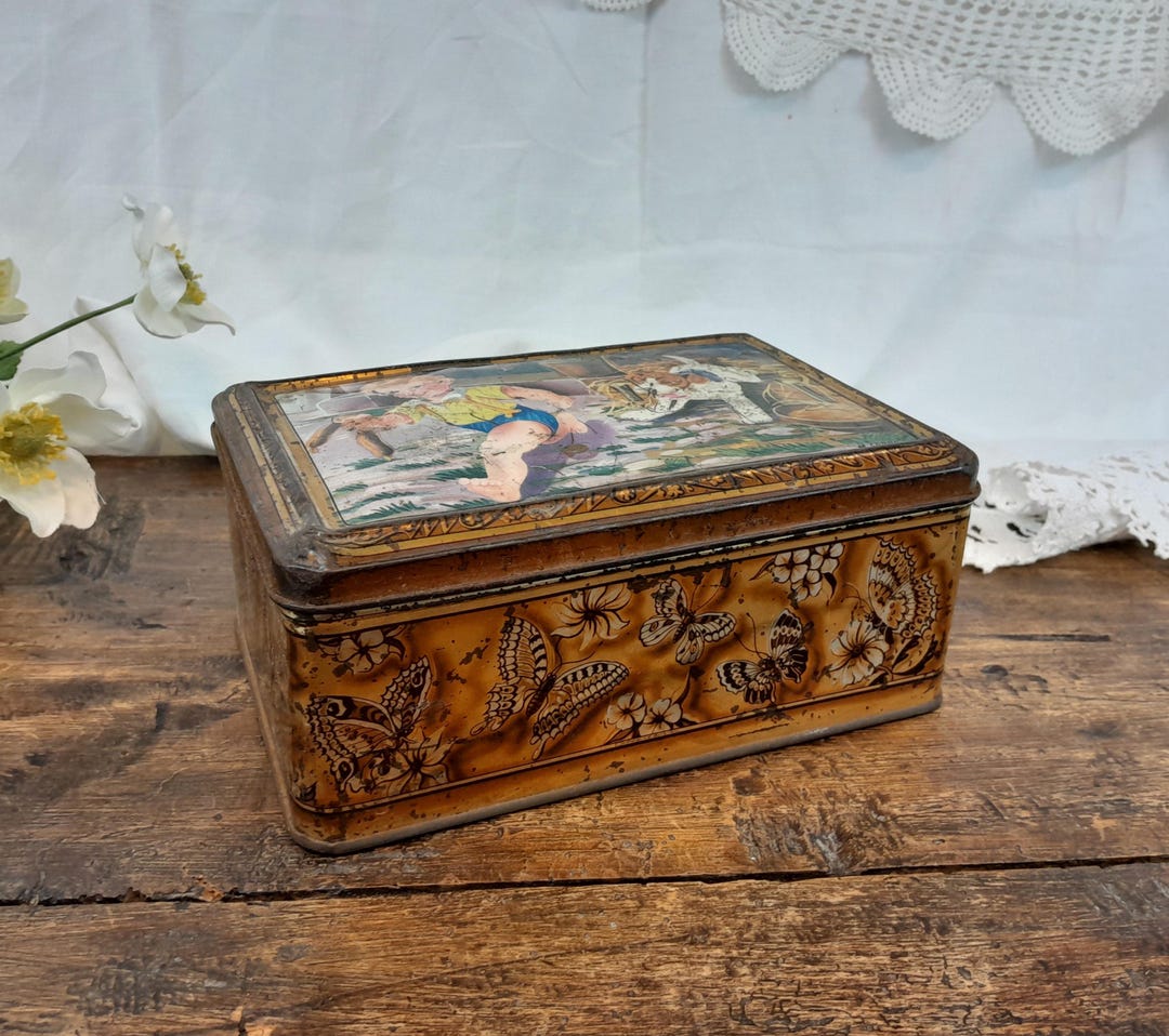 Antique Iron Jewelry Box - Etsy