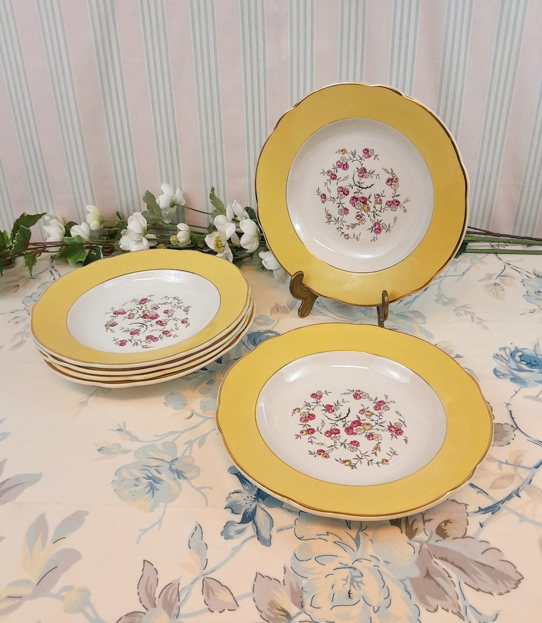 6 Lunéville Sylvere Soup Plates - Etsy