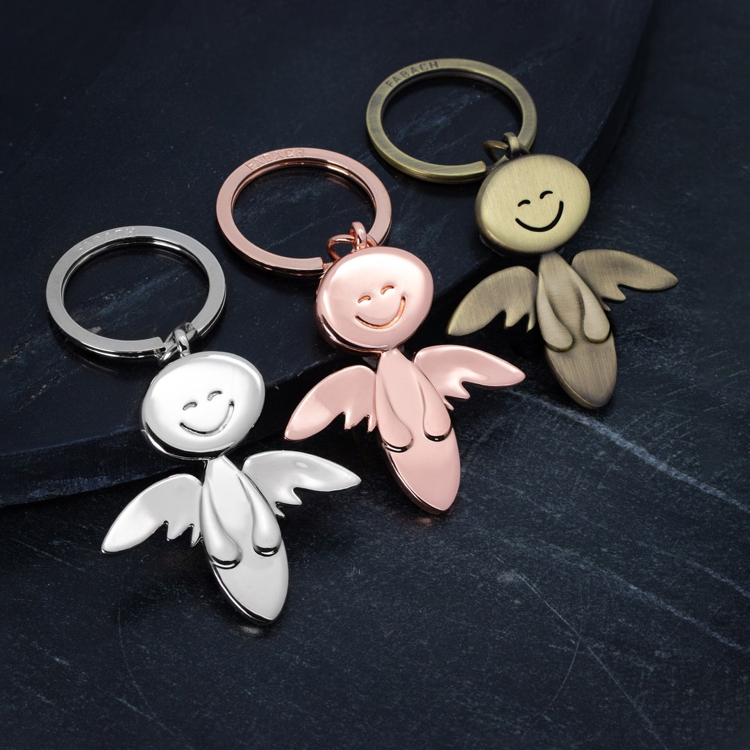 Schutzengel Schlüsselanhänger "smile", Engel Glücksbringer Anhänger ...