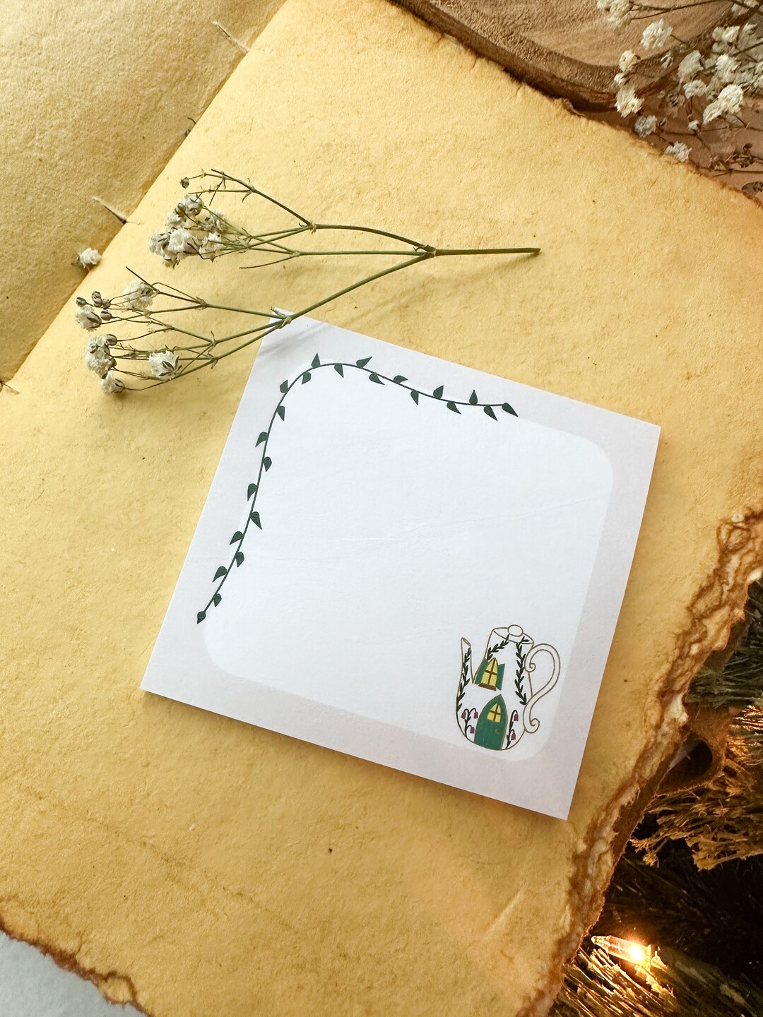 Teacup House Sticky Notes | Whimsical Cottagecore Post It Notes - Etsy