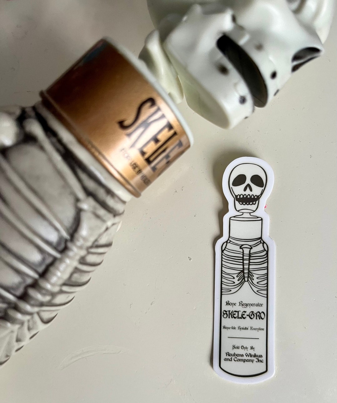 Skelegrow Skeleton Vinyl Sticker - Etsy