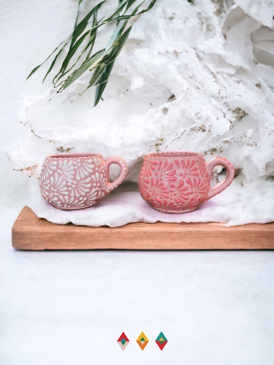 Pink Mug Talavera Ceramics by Dulce Nostalgia, Handmade Ceramic Tea Cup ...