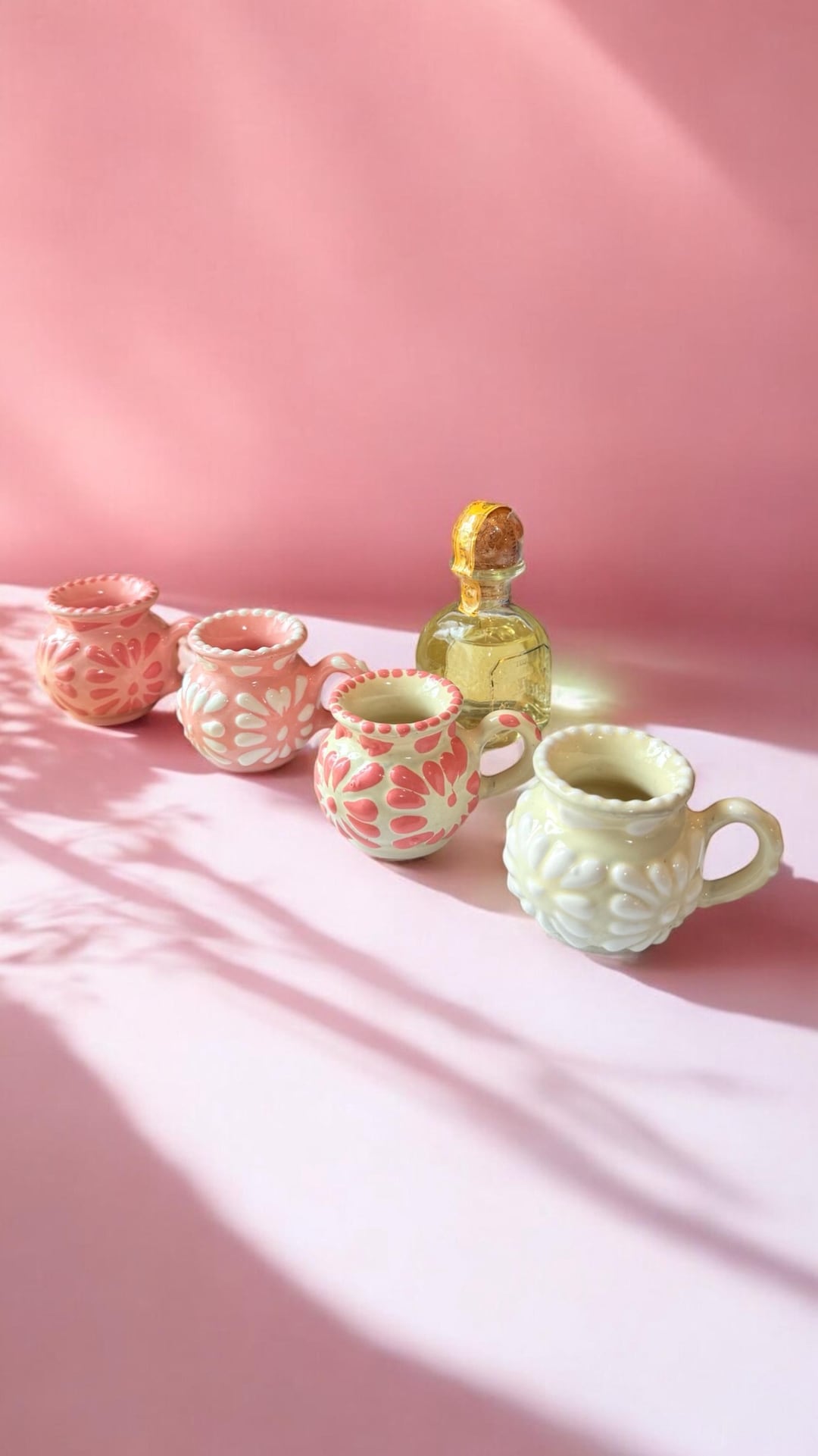Pink Talavera Shot Glass – Handmade Mexican Ceramic Tequilero ...