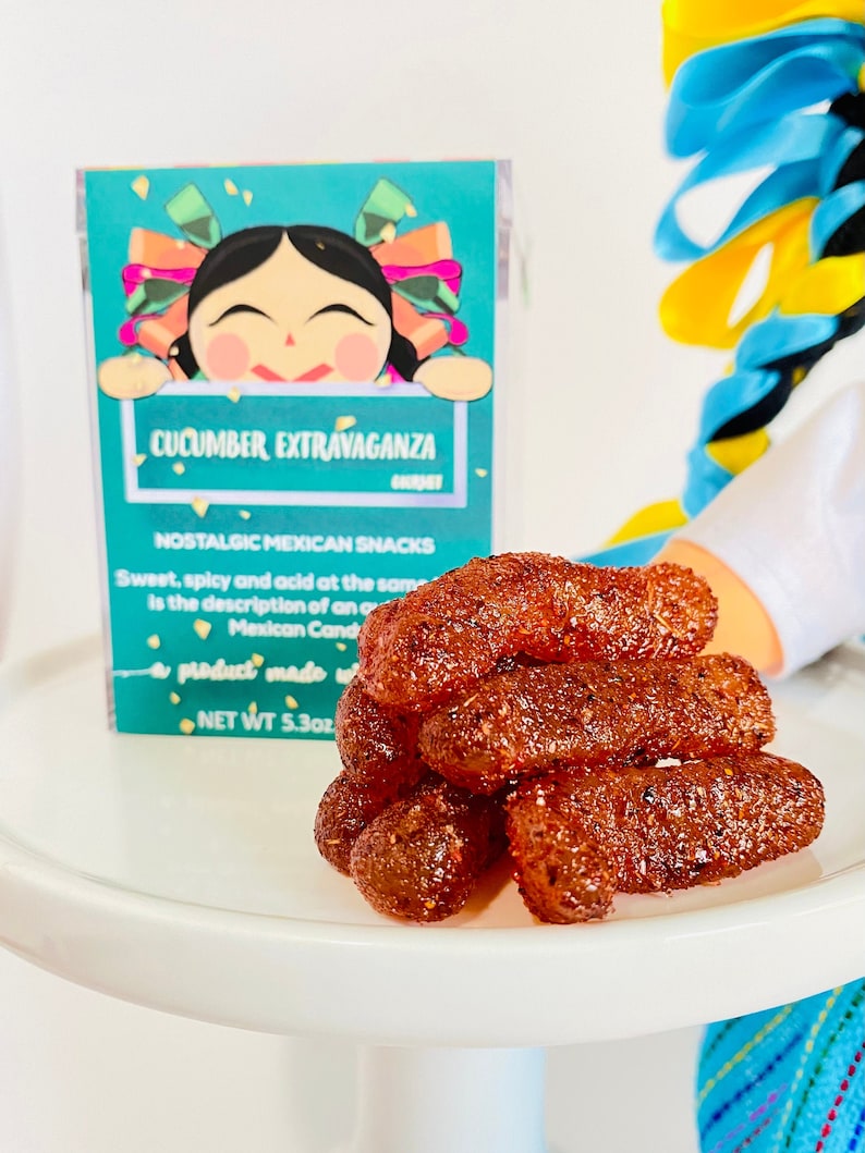 Cucumber Gummy Spicy Gummies Chamoy Gummies Mexican Candy - Etsy