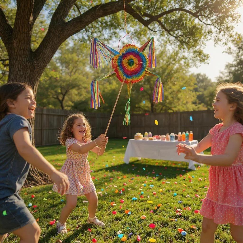 Multicolor Star Piñata – Handmade 5-point Mexican Fiesta Decoration ...