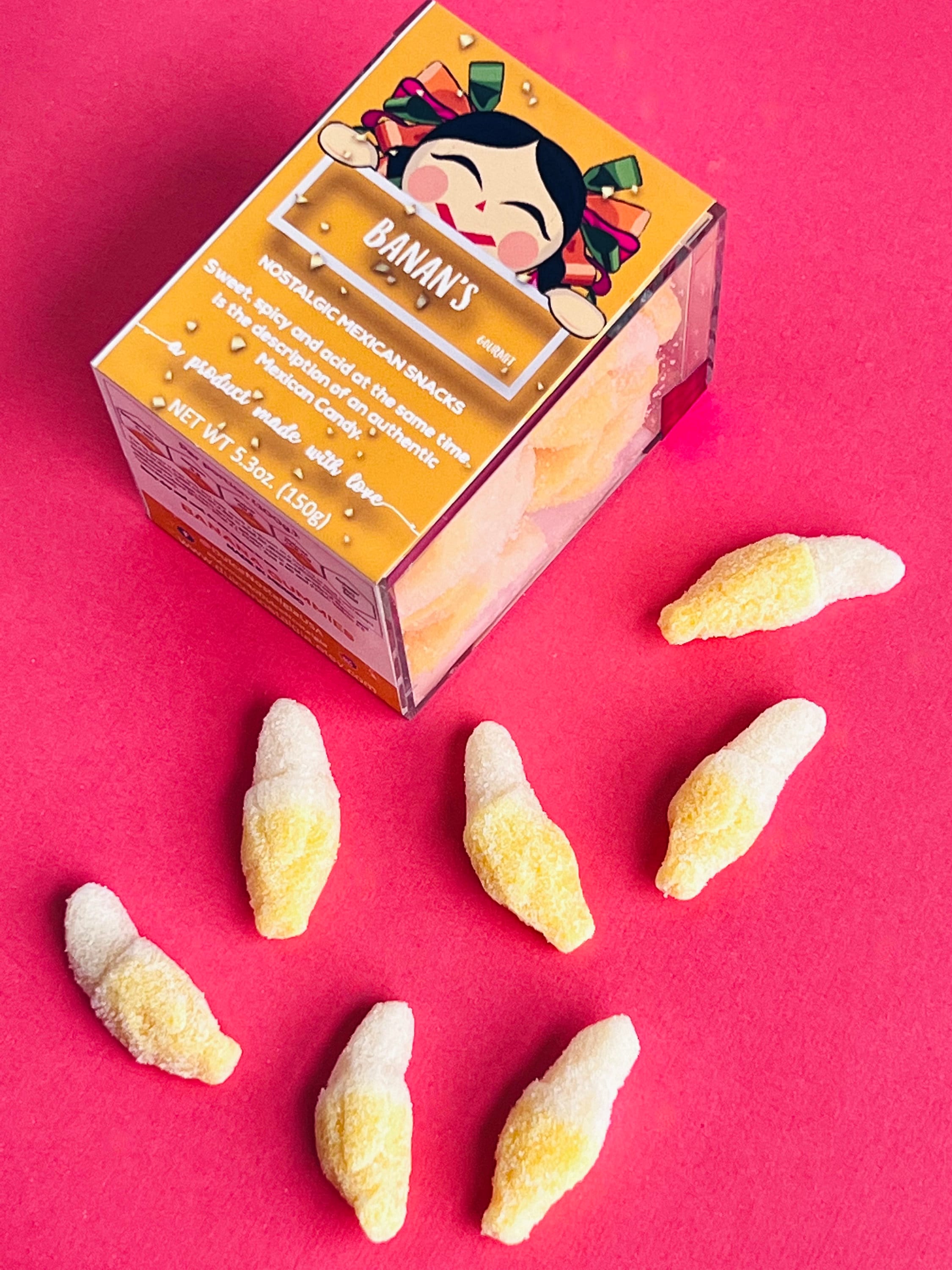 Banana Gummy Gourmet Gummy Mexican Candy Fiesta Mothers | Etsy