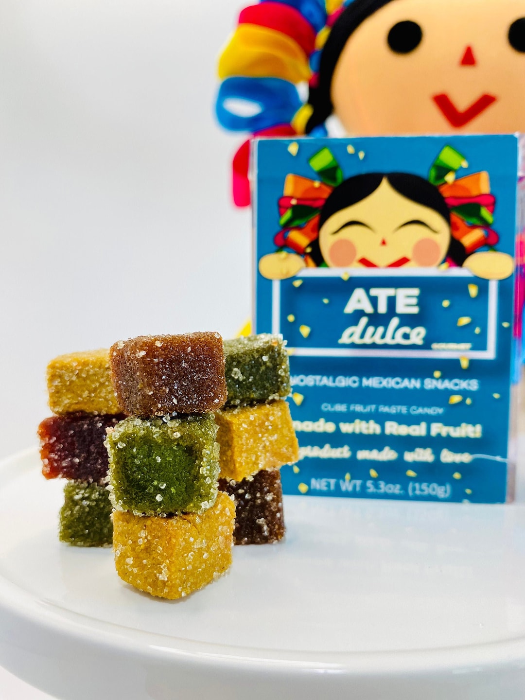 Vegan Candy, Fruit Paste, Pâte De Fruits, Sweet Fruit Cubes, Vegan ...