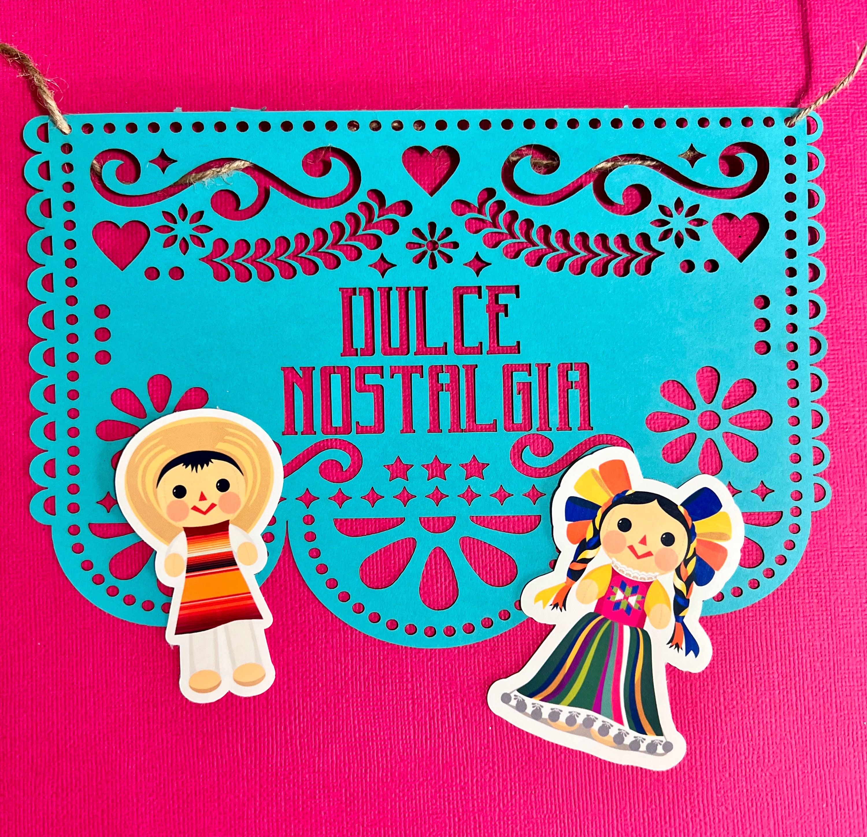 Lele and Panchito Mexican Doll Sticker With Tracking Number| Laptop ...
