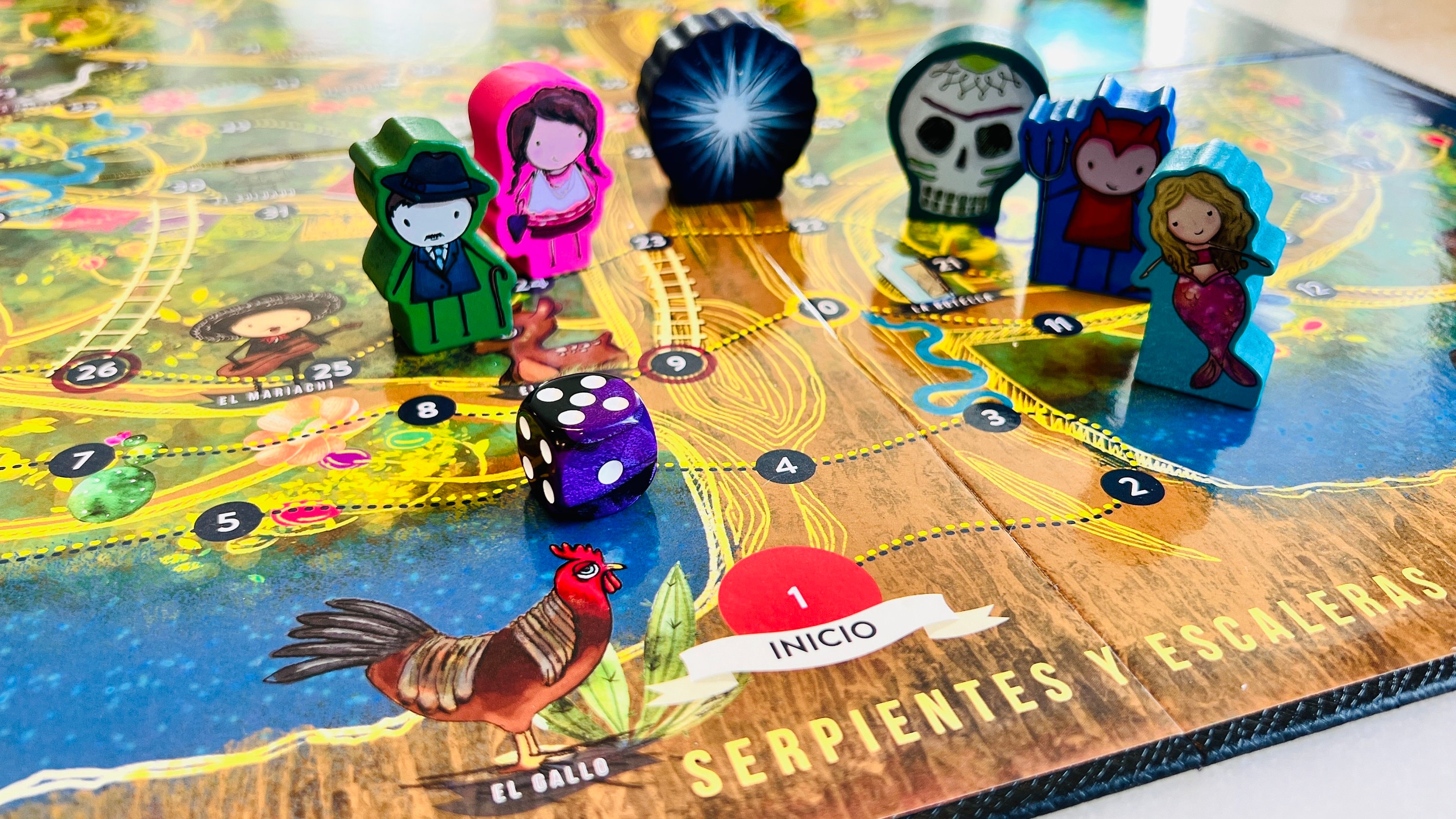 Lotería & Serpientes Y Escaleras Game Set – Mexican Family Board Games ...