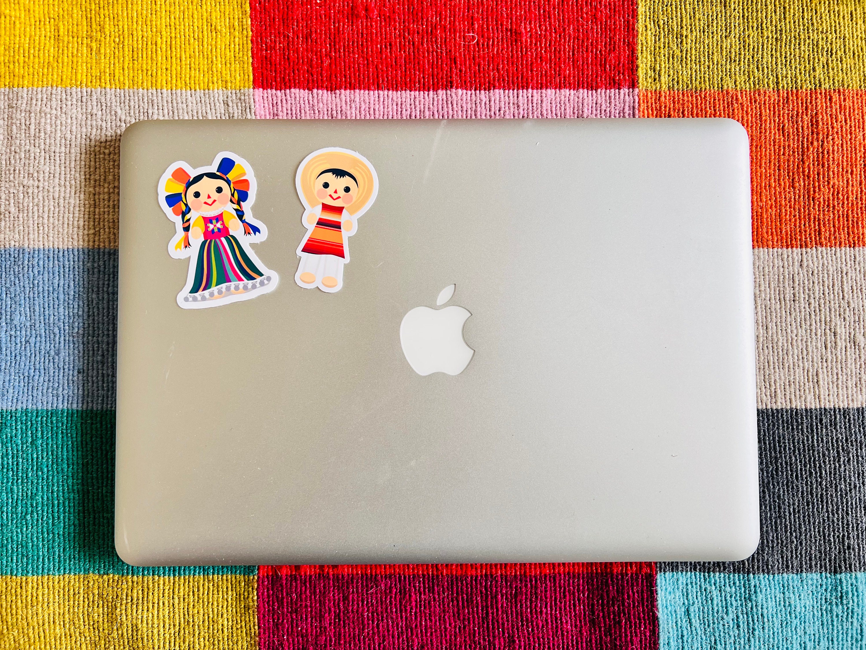 Lele and Panchito Mexican Doll Sticker With Tracking Number| Laptop ...