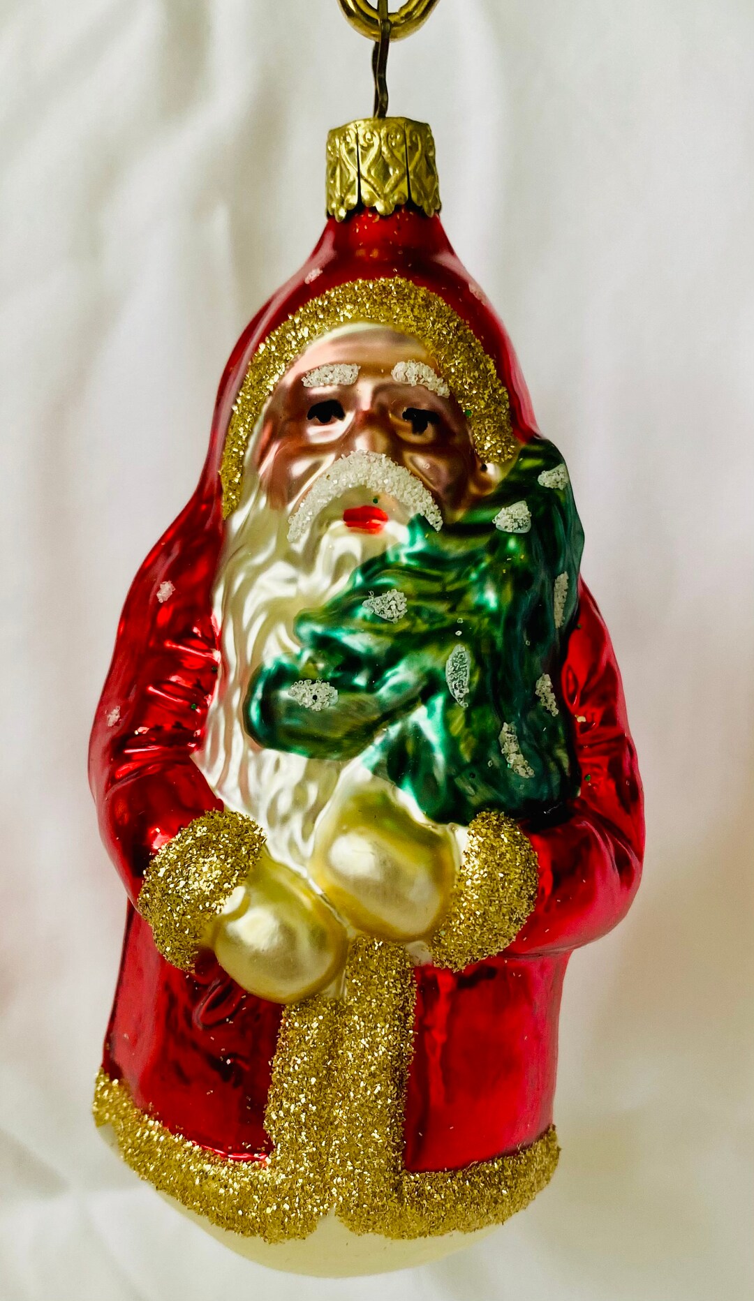 Inge Glass “Snowy Santa” 1997. Retired - Etsy.de