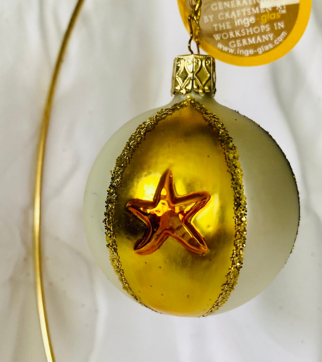 Vintage “fun in the Sun” Glass Beach Ball. Inge Glass Heirloom Ornament ...
