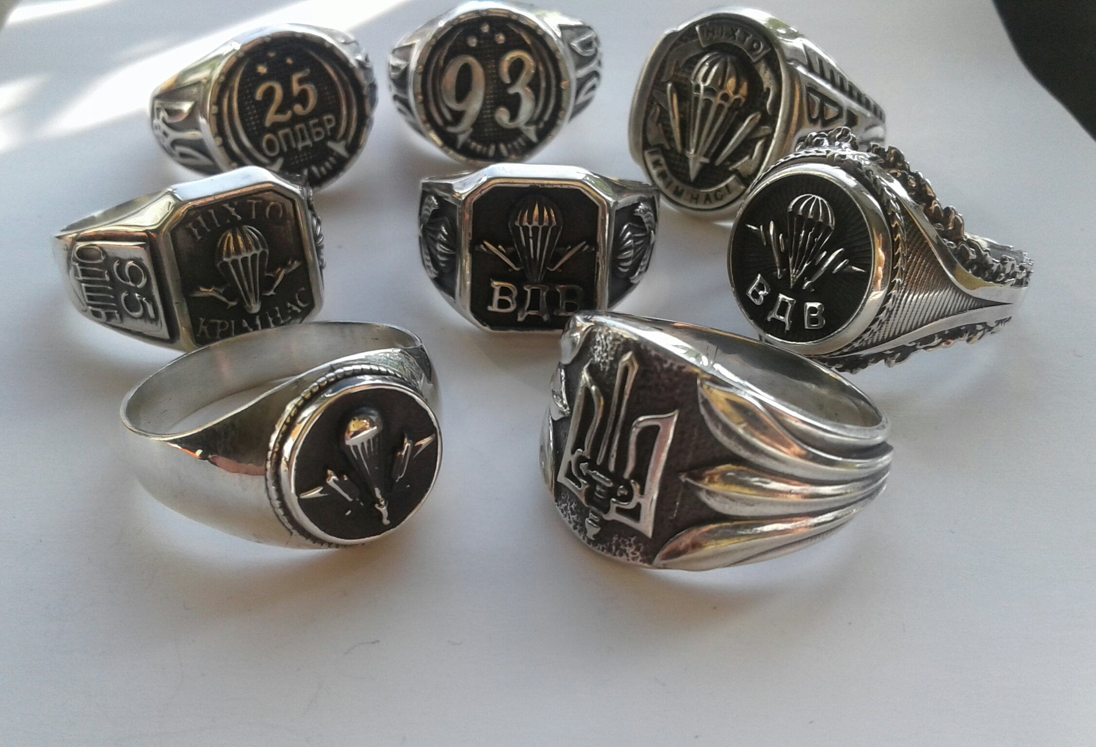 Military Airborne Rings Mens Signet 925 Sterling Silver - Etsy Australia