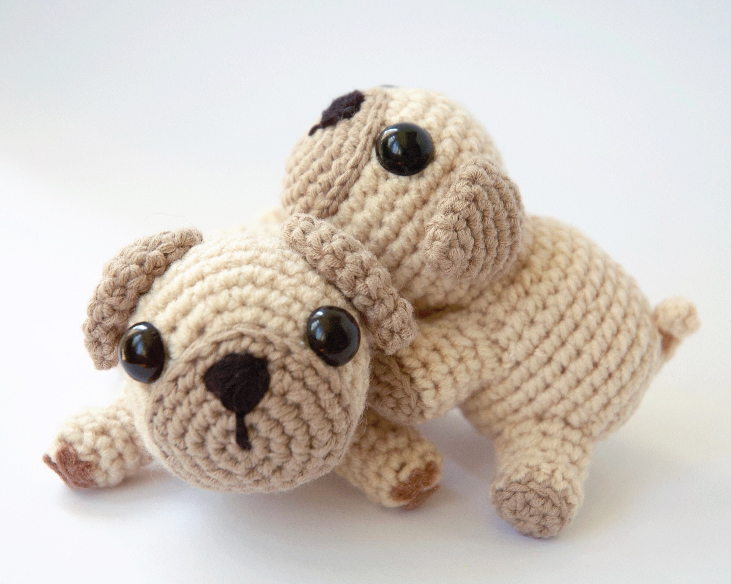 Ping and Pong the Pug Puppies PDF Digital Pattern Crochet Pattern ...