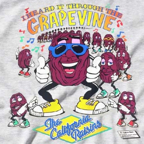 California Raisins T-shirt I Heard It Through the Grapevine - Etsy