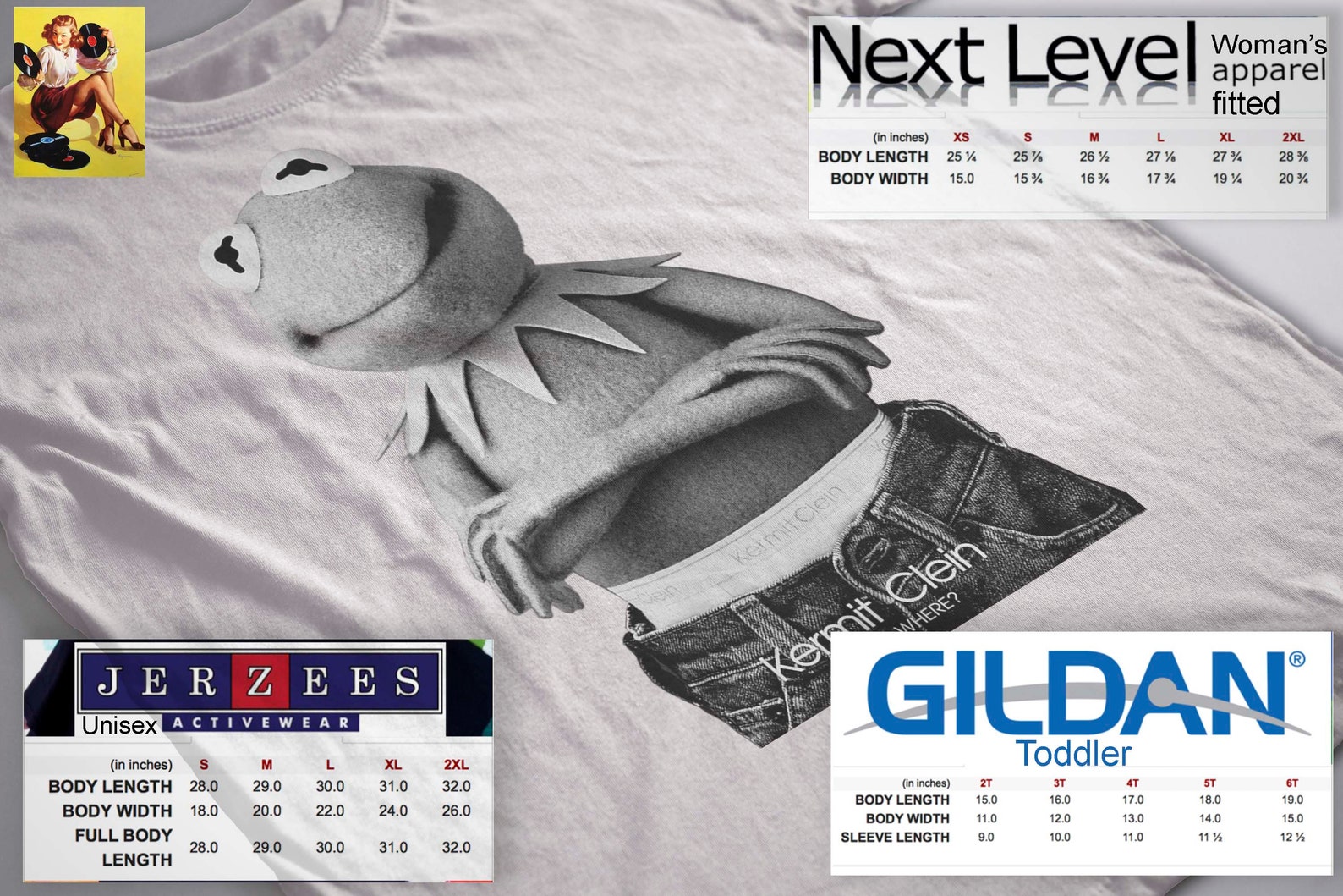 Kermit Clein T-shirt tv Show Movie Tee Children's - Etsy