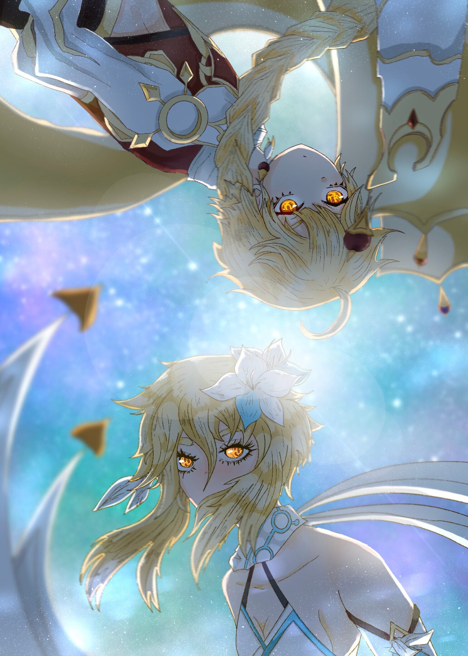 Genshin Impact Siblings (aether & Lumine) - 11" X 14" Art Print - Etsy