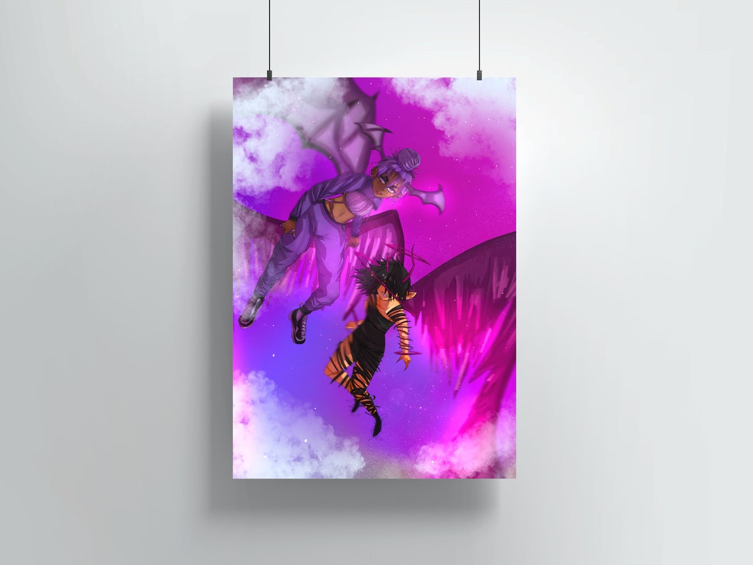 Winged Oc's - 11" X 14" Art Print - Etsy