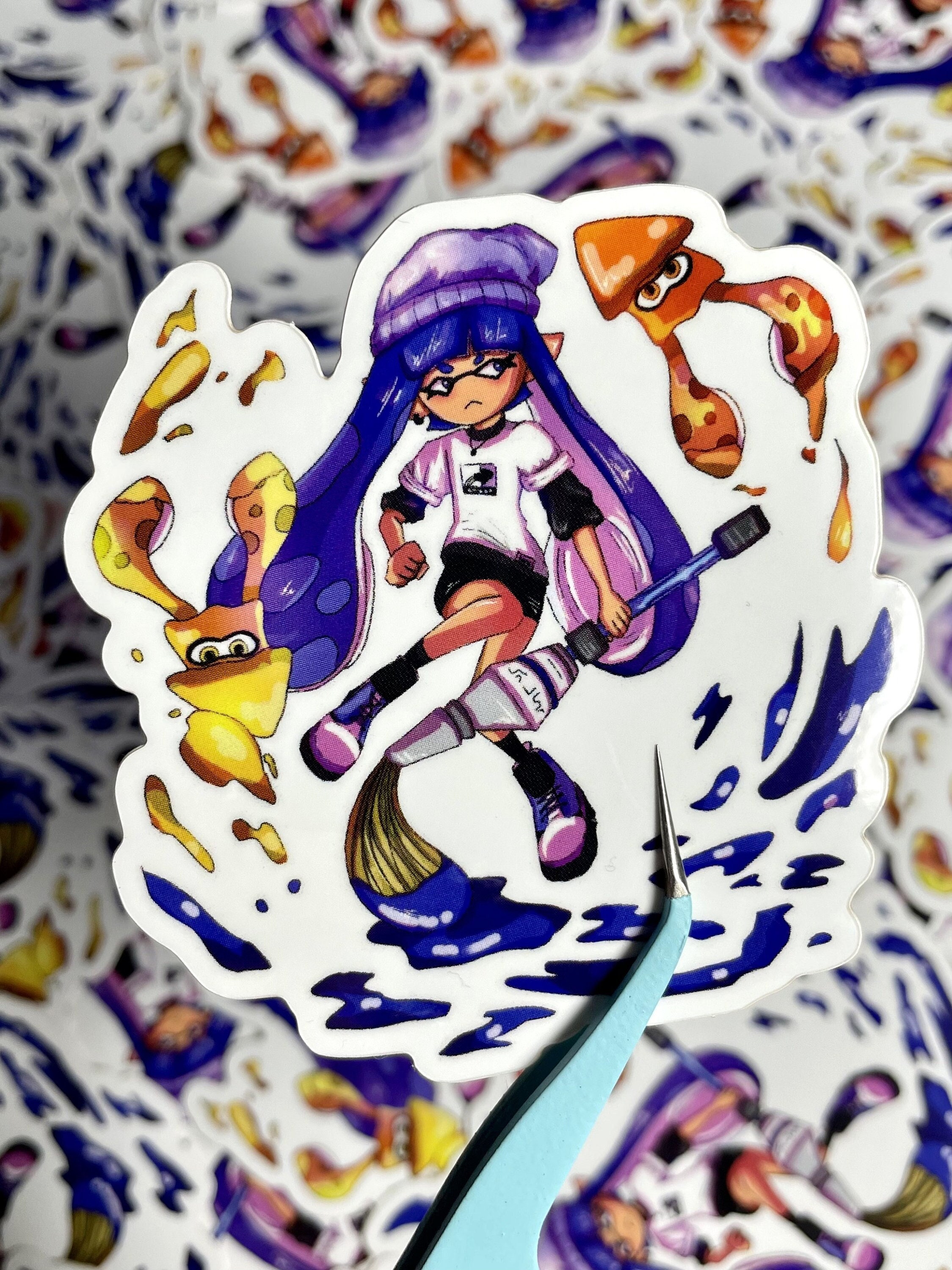Splatoon Character Glossy Vinyl Sticker - Etsy