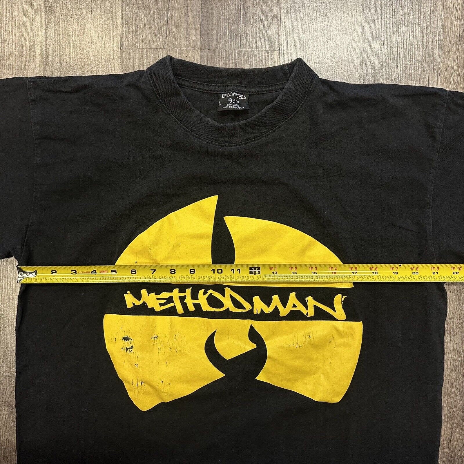 Y2k Wu-tang Clan Methodman Black Yellow Logo Tee T-shirt 2xl Vtg 5 - Etsy