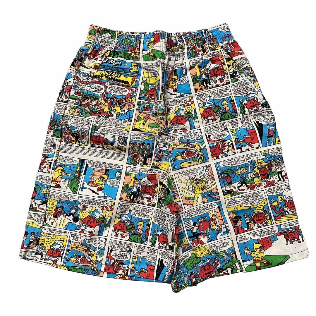 Vtg 80's Brand New Kool Aid Comic Strip Shorts All Over Print Sz M Usa ...