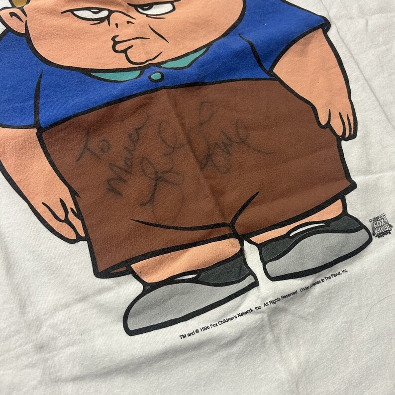 Vtg 1996 Lfe With Louie Anderson Cartoon Signed T-shirt L Fox Kids Auto ...