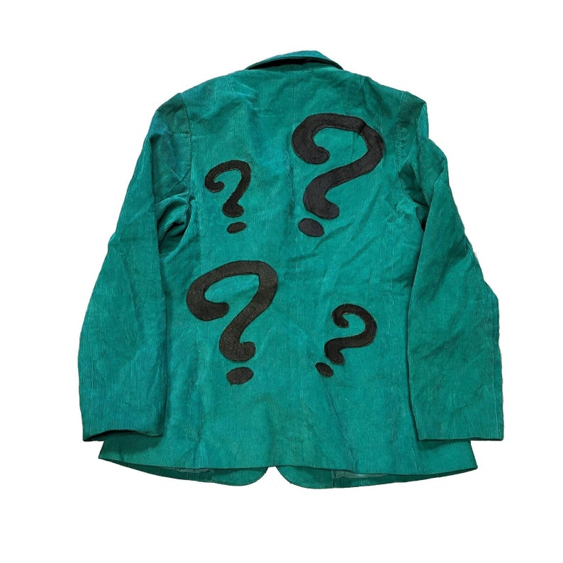 Vtg 70's Custom Riddler Jacket Green Black Corduroy Blazer Bomber ...