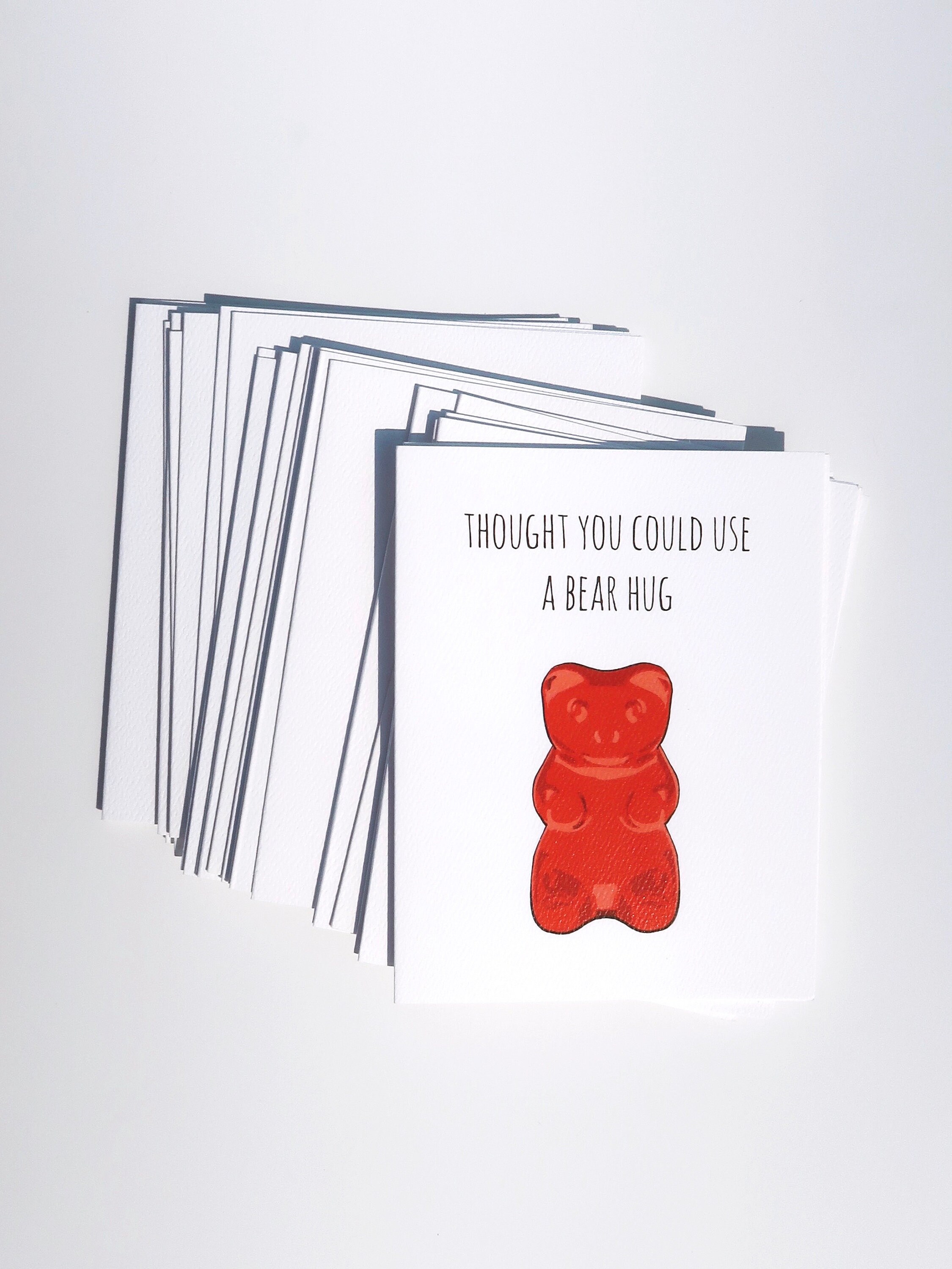 Gummy Bear Card, Love Card, Encouragement Card, Get Well Card, Miss You ...