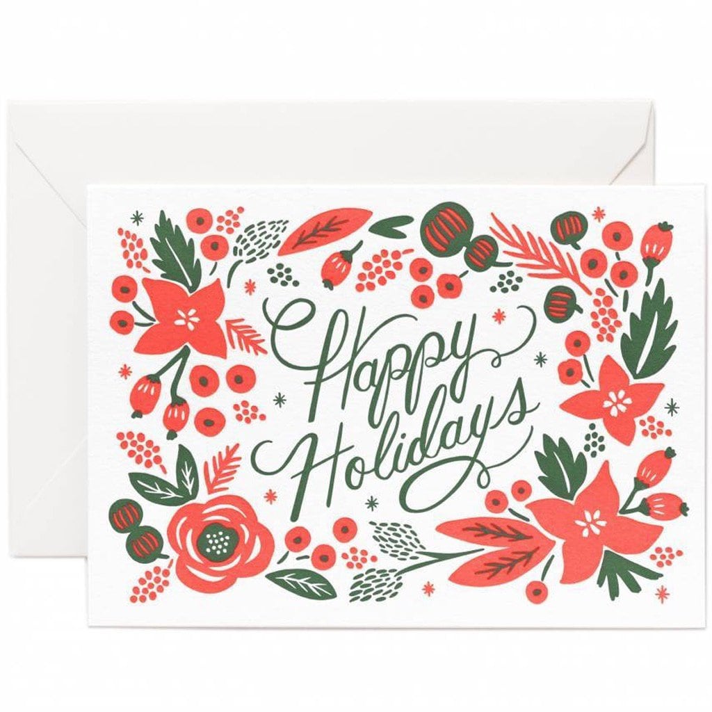 Printable Happy Holidays Card - Etsy