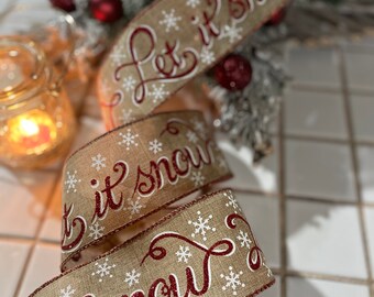 Wide Christmas Ribbon | Etsy