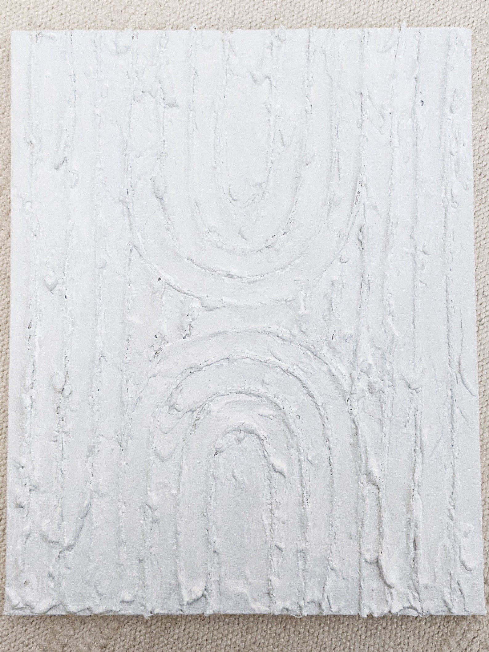 White Texture Abstract Spackle Art on 8x10 Canvas | Etsy