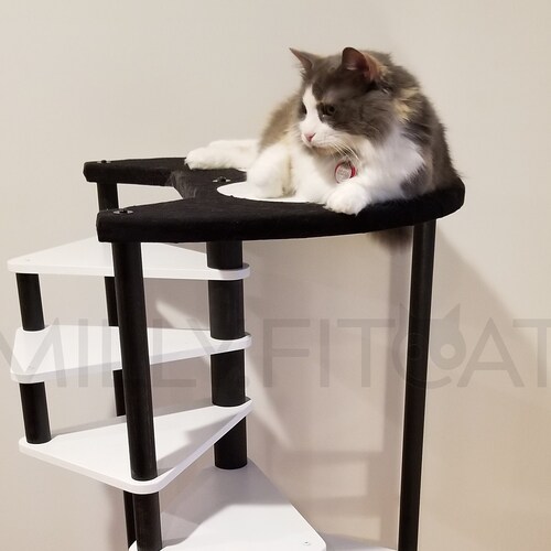 Cat Tree 12 Step Spiral Cat Furniture Best Cat Stairs Etsy