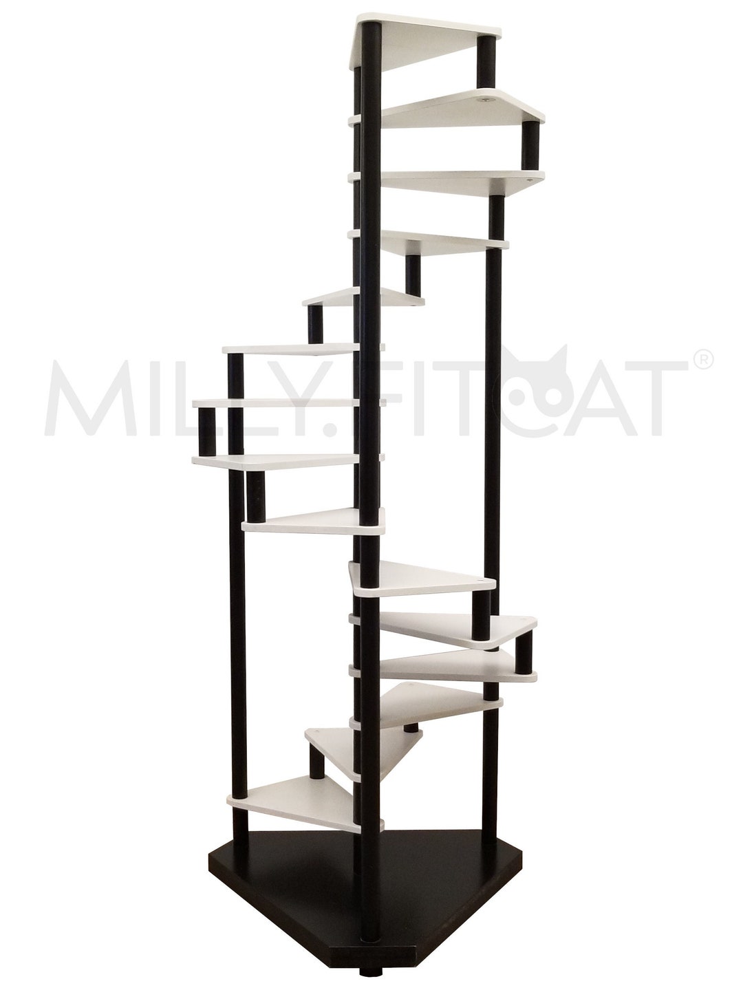 15 Step Cat Stairs (no Perch), Ultimate Cat Tower, Spiral Cat Furniture ...